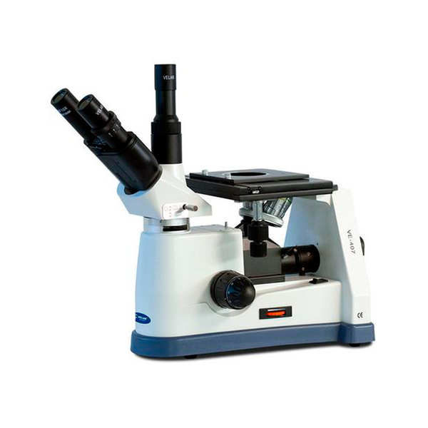 VE-407 Trinocular Inverted Metallurgical Microscope – velabco